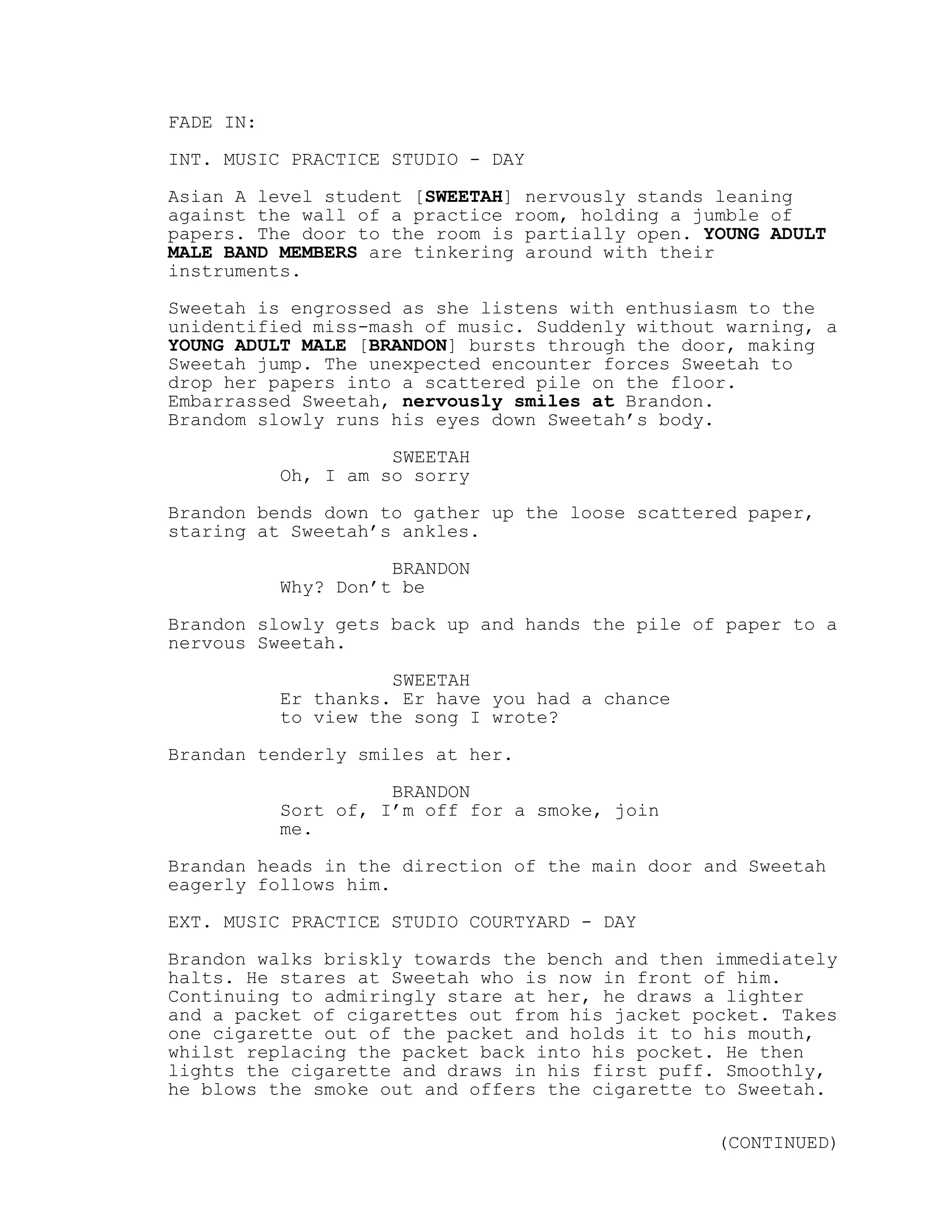 Script Draft 1 | PDF