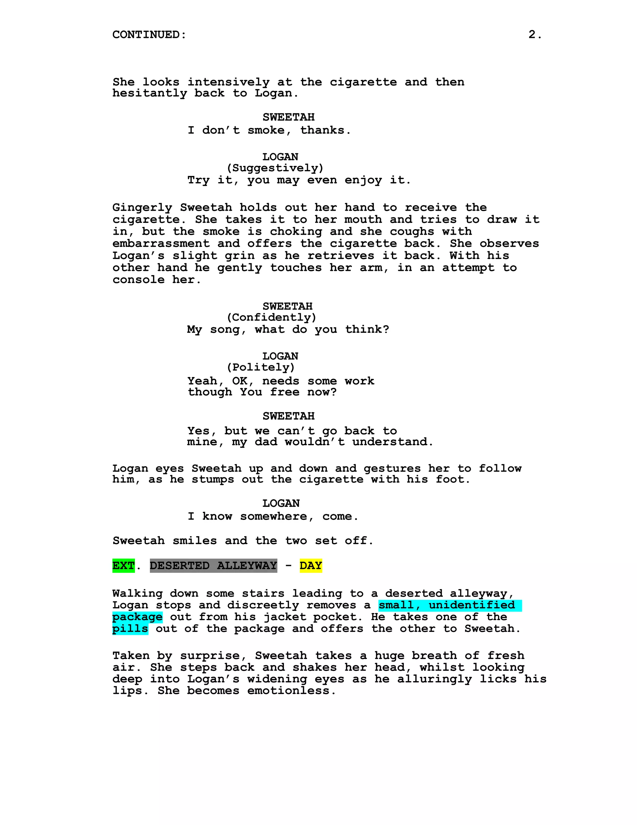 Script mouse annotated | PDF