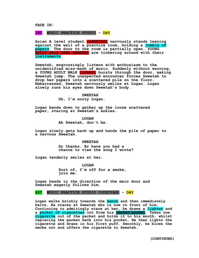 Script mouse annotated | PDF