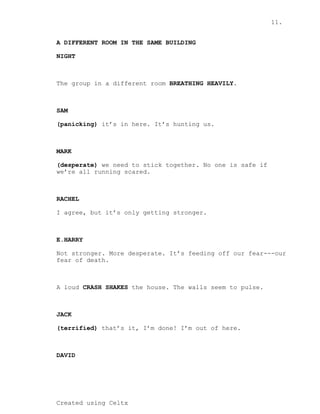 Scare's of the death Media script work docx | PDF