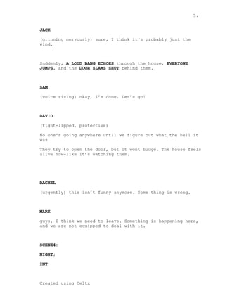 Scare's of the death Media script work docx | PDF