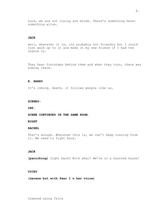 Scare's of the death Media script work docx | PDF