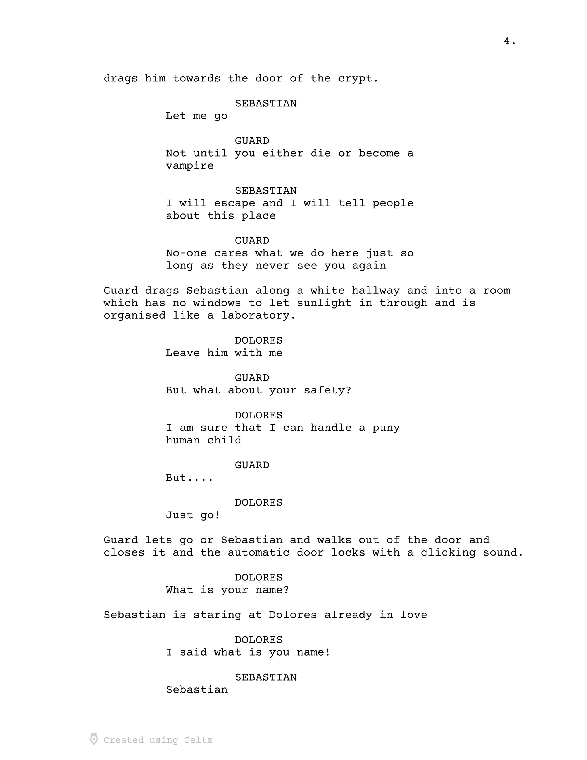 Completed script seven to eight minutes long | PDF