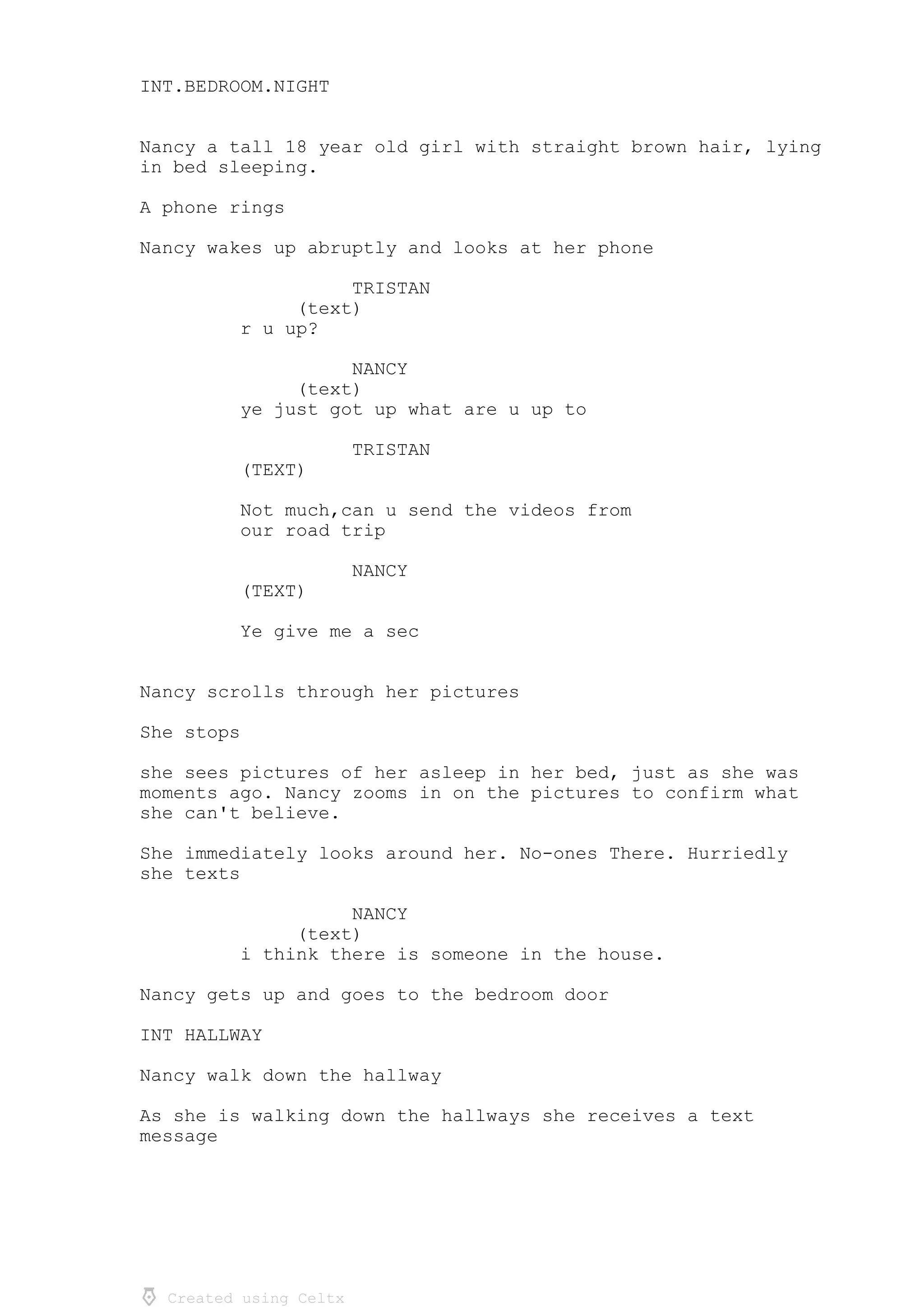 Script night night nancy 2 | PDF