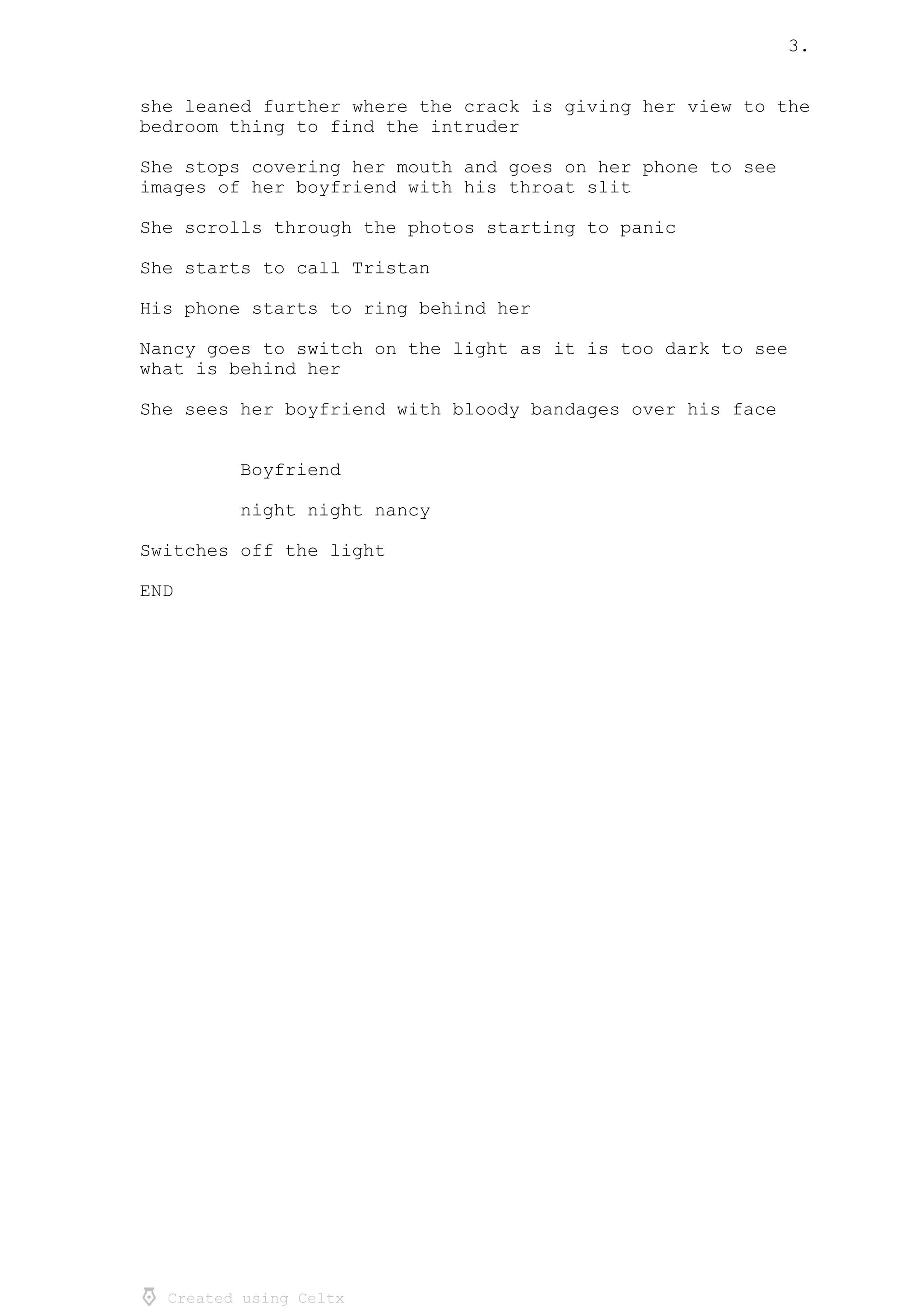 Script night night nancy 2 | PDF