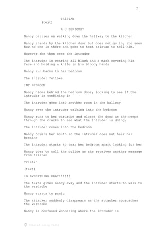 Script night night nancy 2 | PDF