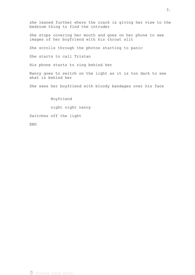 Script night night nancy 2 | PDF