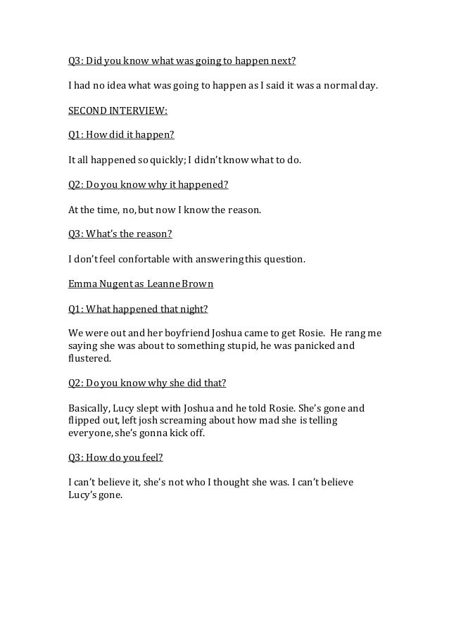 Script of Documentary