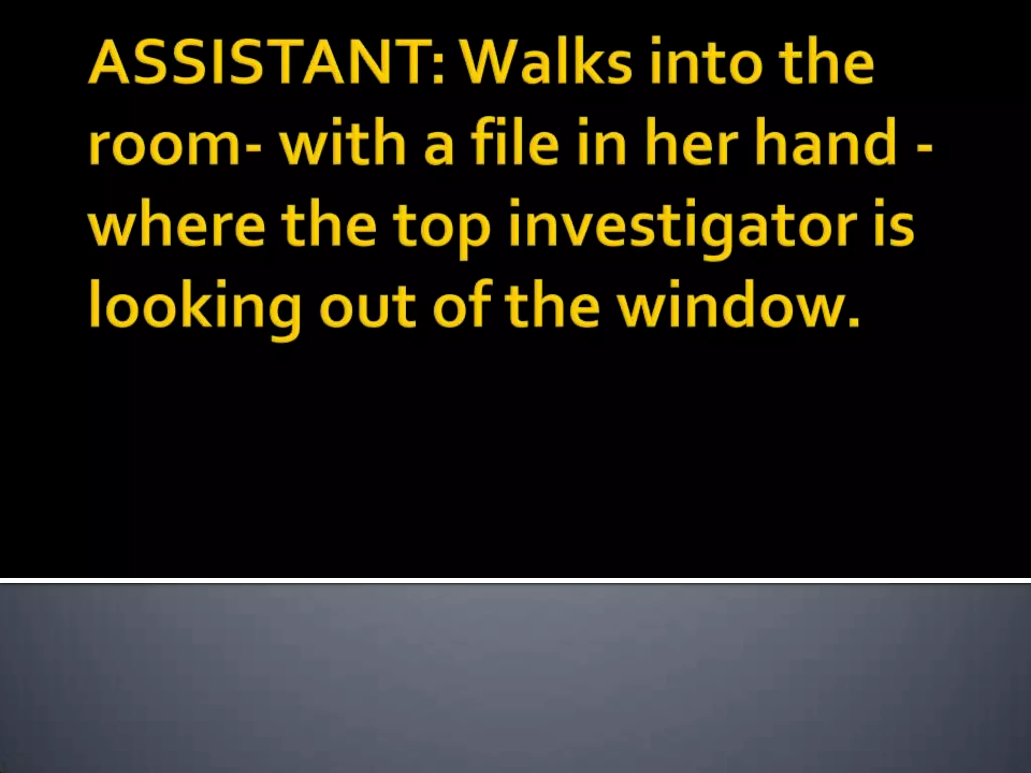 Script of opening sequence | PPTX