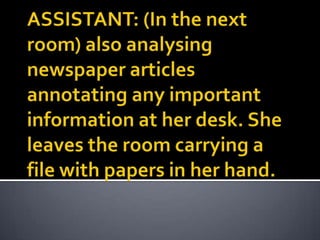 Script of opening sequence | PPTX