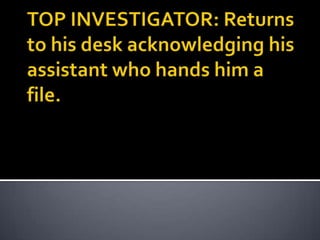 Script of opening sequence | PPTX