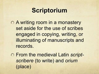 Scriptorium | PPTX