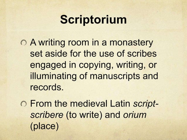 Scriptorium | PPTX