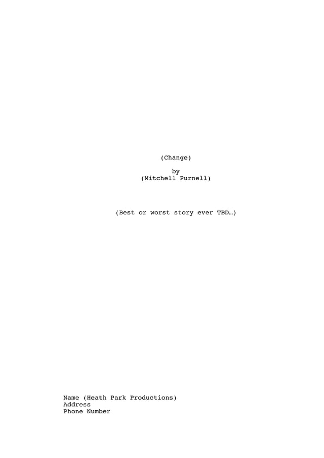 Change Script pdf | PDF