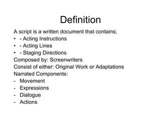 Script Powerpoint