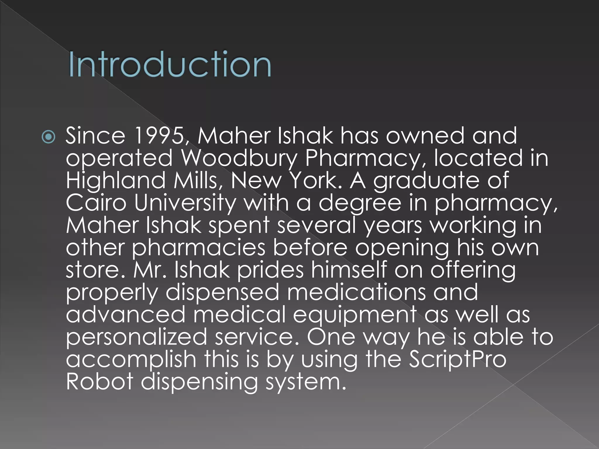 ScriptPro Robot Dispensing System Assists Pharmacists | PPT