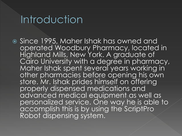 ScriptPro Robot Dispensing System Assists Pharmacists | PPT