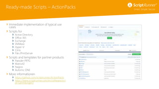 ScriptRunner introduction | PPTX