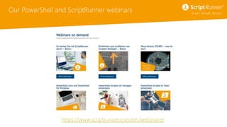 ScriptRunner introduction | PPTX