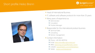 ScriptRunner introduction | PPTX