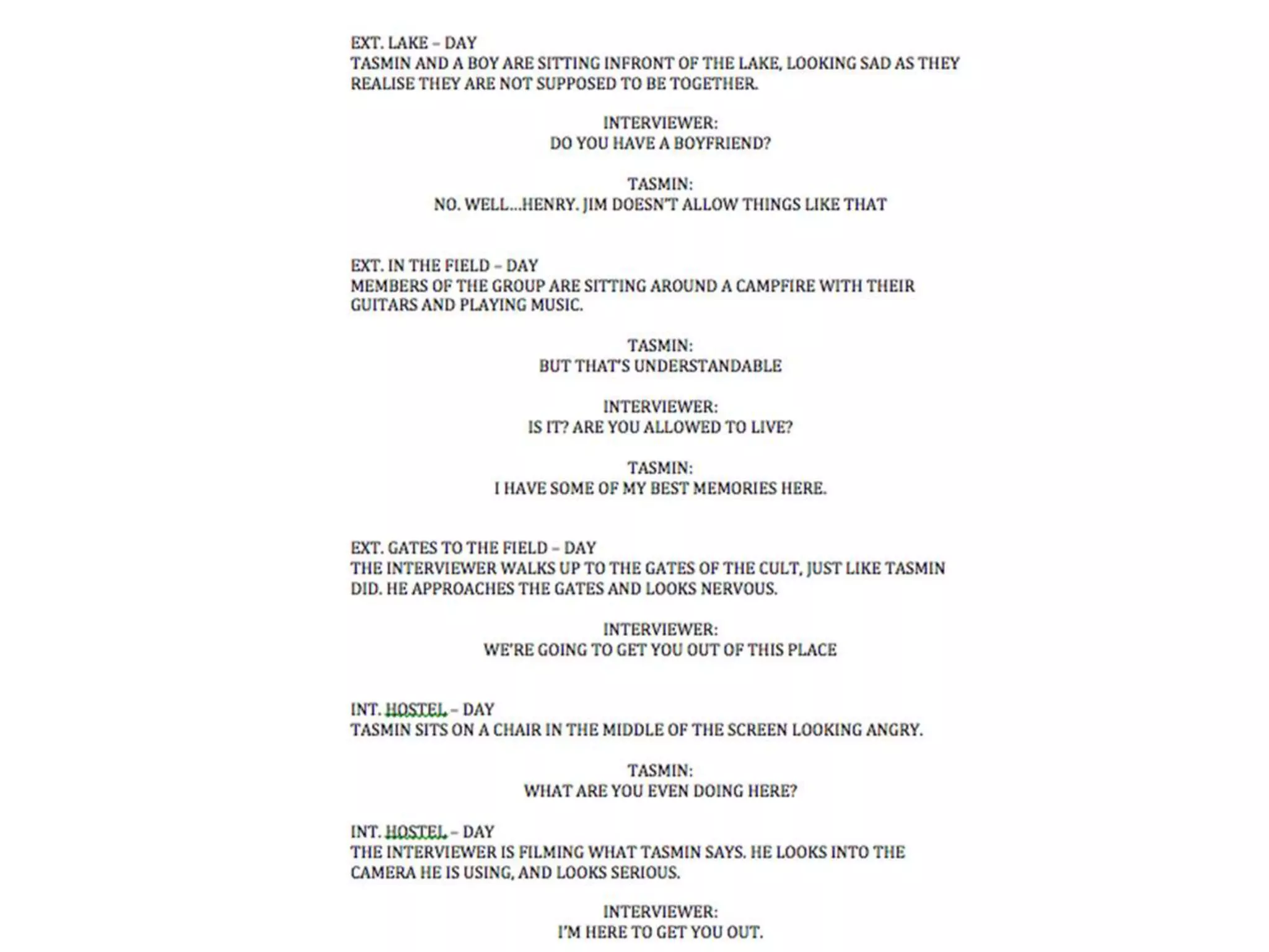 The Cult: Jonestown Script | PPTX | Video Production | Content Production