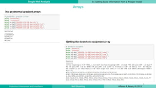 Scripts applied to well and network modeling | PPT
