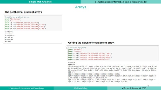 Scripts applied to well and network modeling | PPT