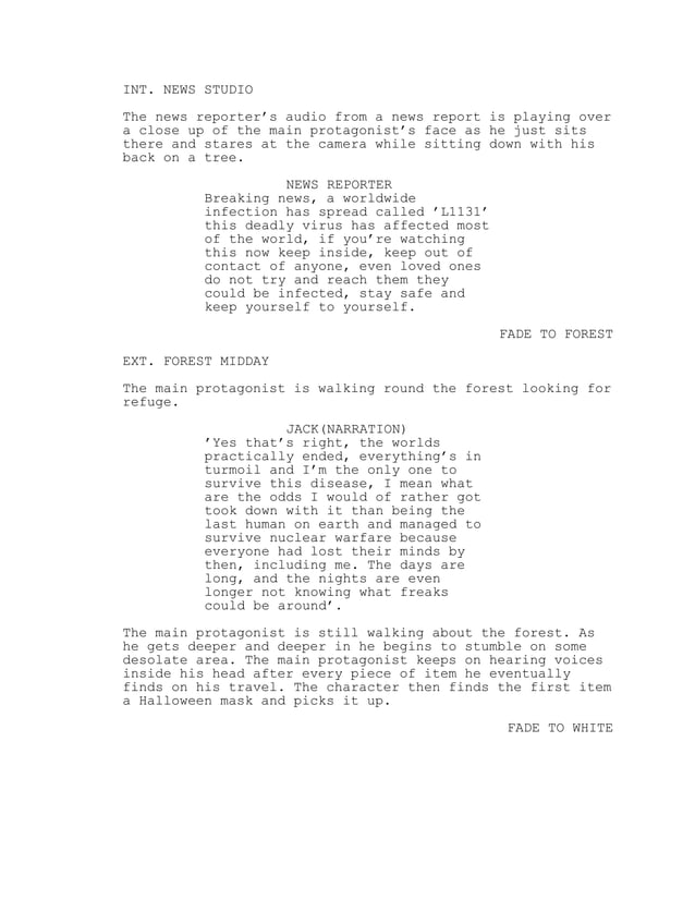 Script script for short film 3 | PDF | Drama | Genres