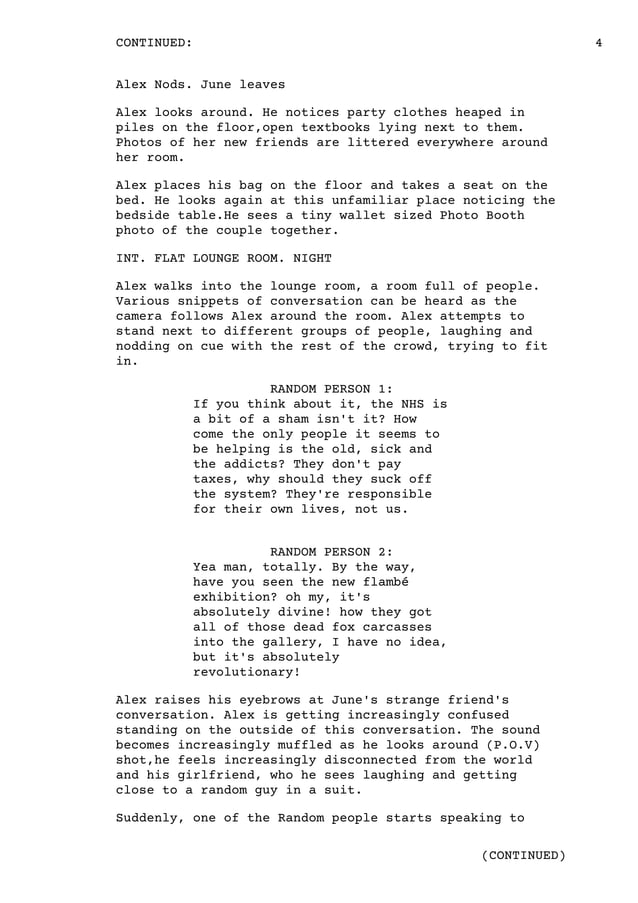 Script short film edit 3 | PDF