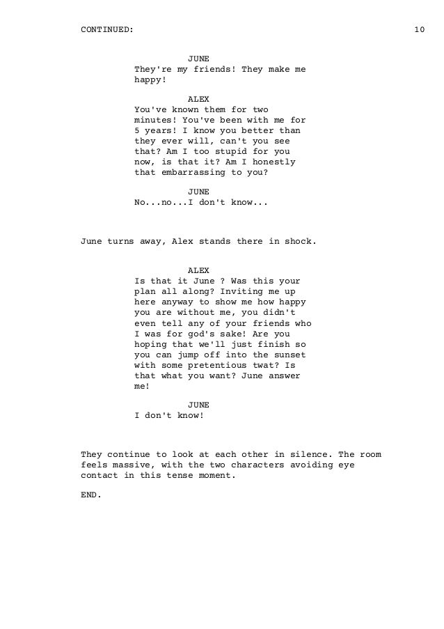 Script short film edit 3