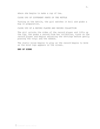 Script For Smile Campaign TV Advert | PDF