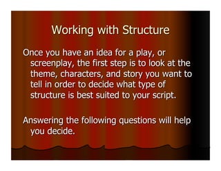 Script structure 120 | PDF