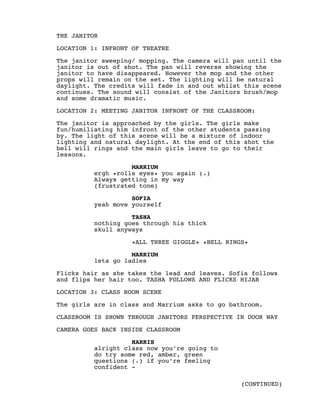 Script the janitor | PDF