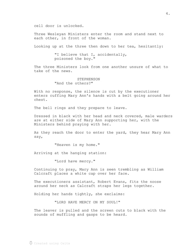 Script The Mary Ann Cotton Case.pdf | Death, Injury, or Military ...