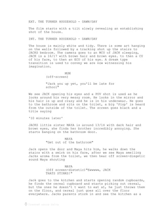 Script the morning wanted draft 1 | PDF