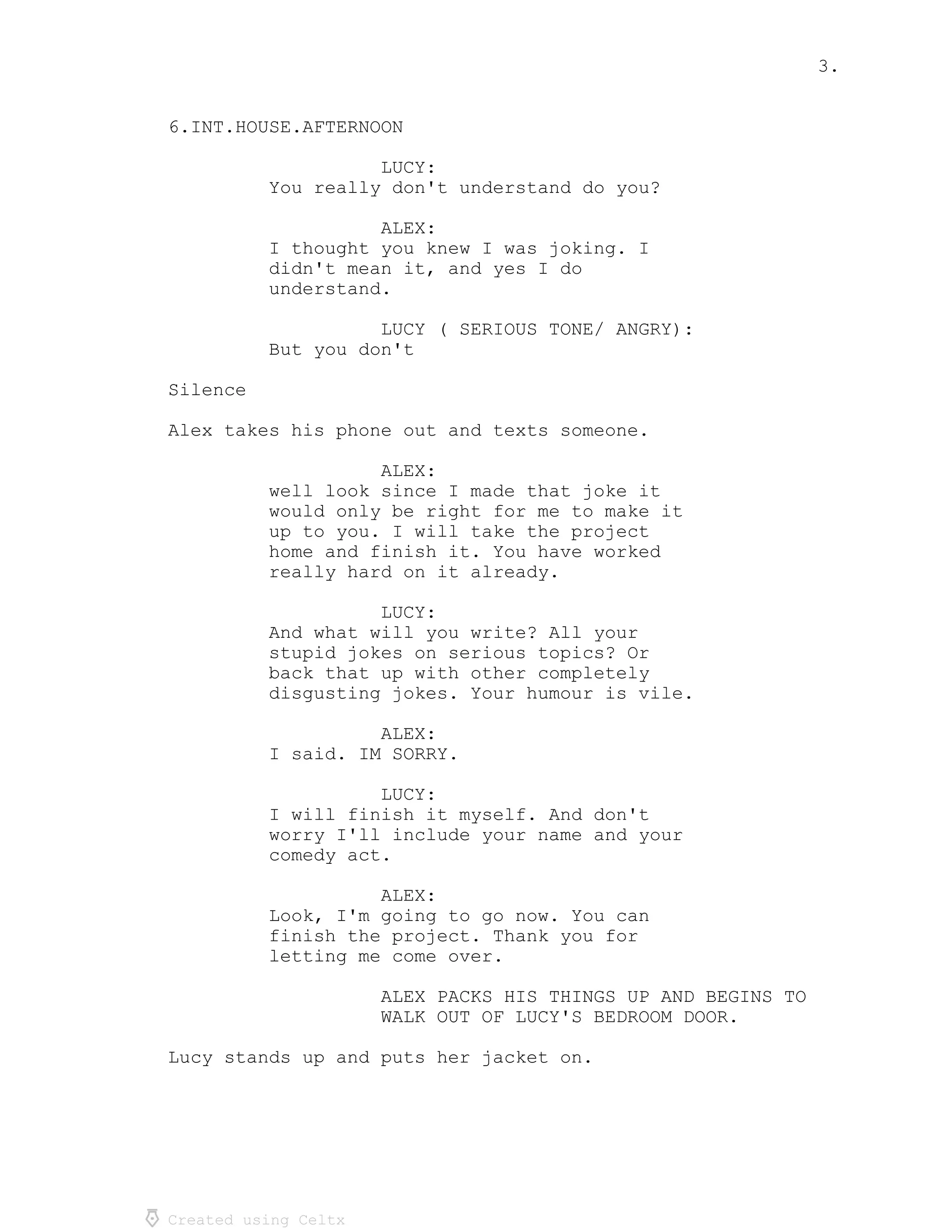 Script the school project | PDF