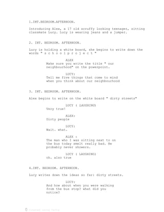 Script the school project | PDF