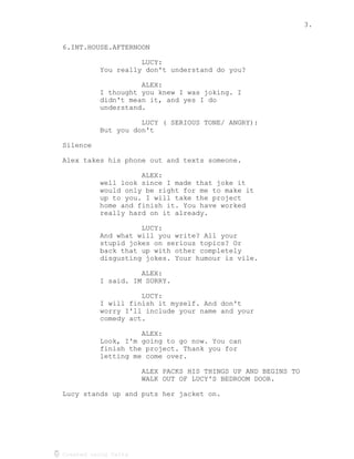 Script the school project | PDF