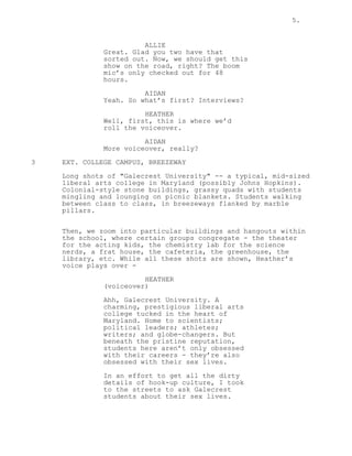 Men Are Pigs: Mockumentary Script
