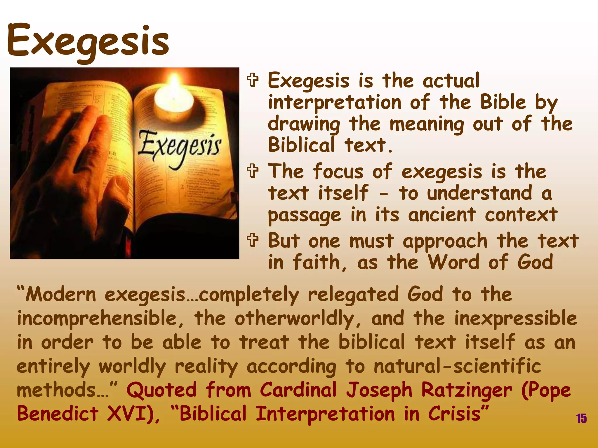Scriptural Interpretation | PPT