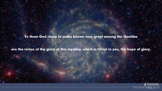 19 Scripture Art Graphics Tell The Story Of Colossians | PDF