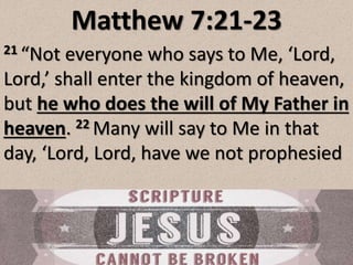 Scripture cannot be broken part 1 | PPT