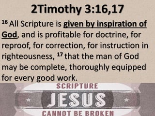 Scripture cannot be broken part 1 | PPT