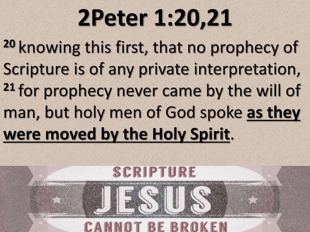 Scripture cannot be broken part 1 | PPT