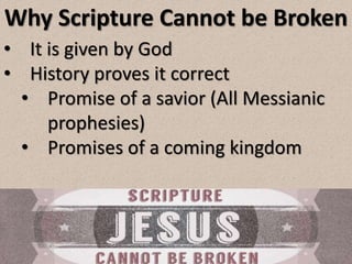 Scripture cannot be broken part 1 | PPT