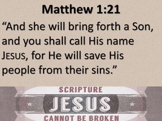 Scripture cannot be broken part 1 | PPT