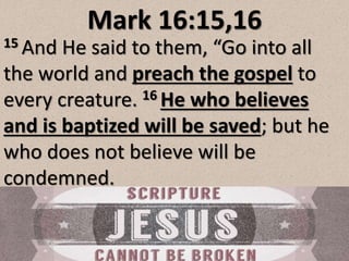 Scripture cannot be broken part 1 | PPT