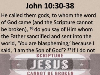 Scripture cannot be broken part 1 | PPT