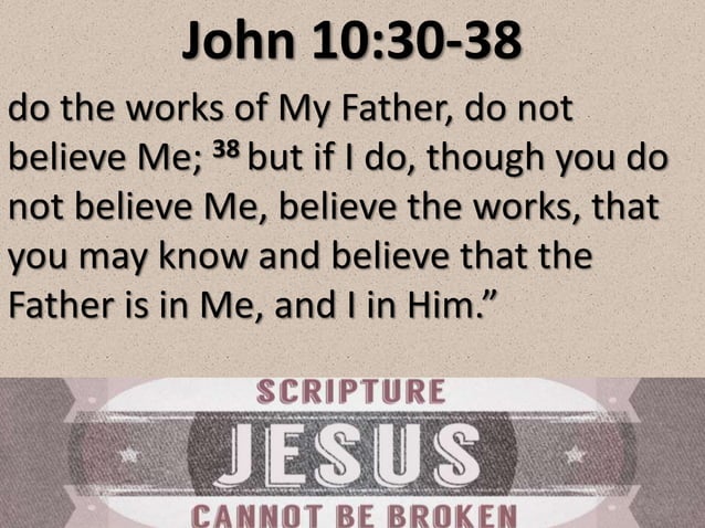 Scripture cannot be broken part 1 | PPT