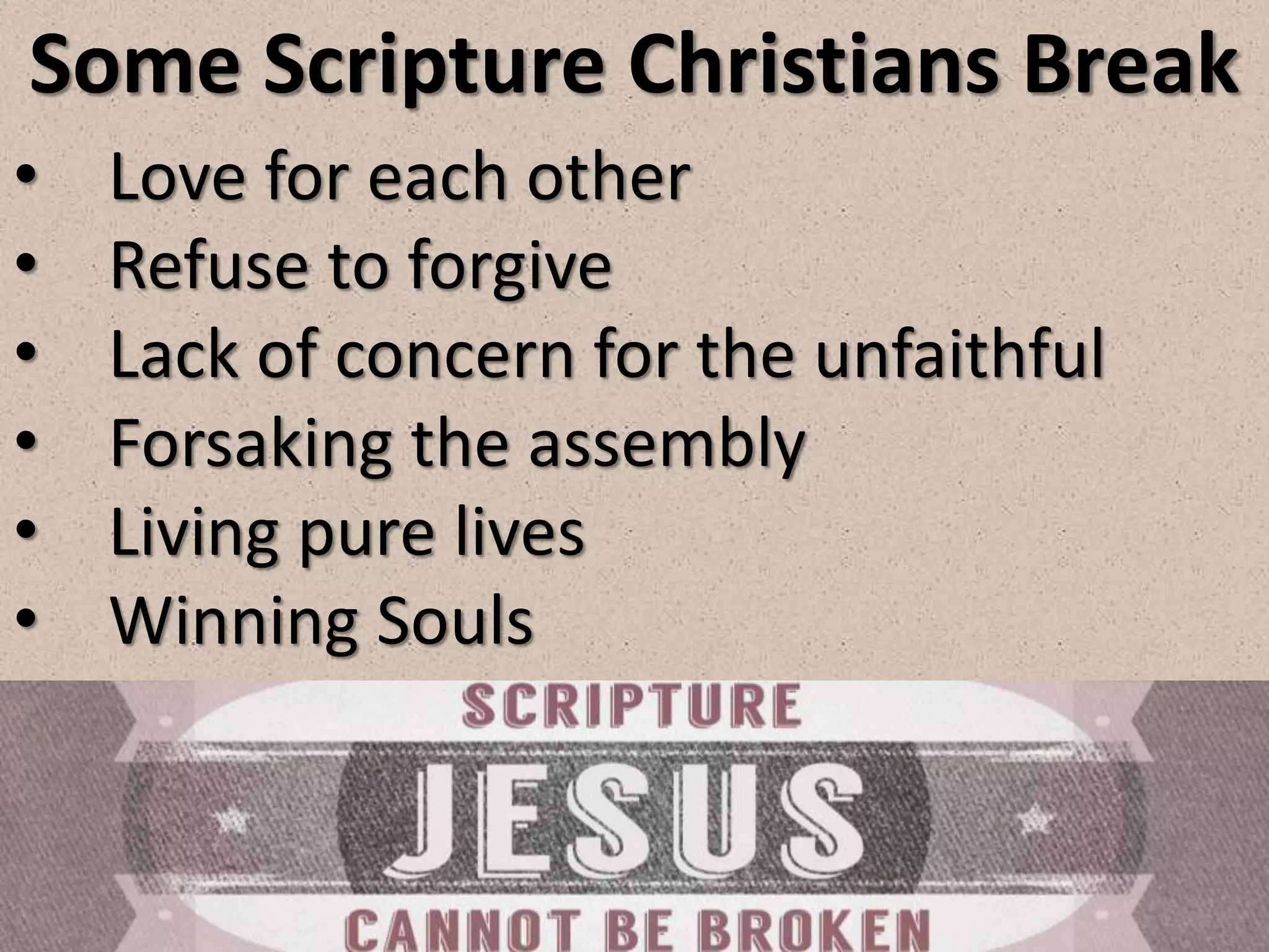 Scripture cannot be broken part 2 | PPT